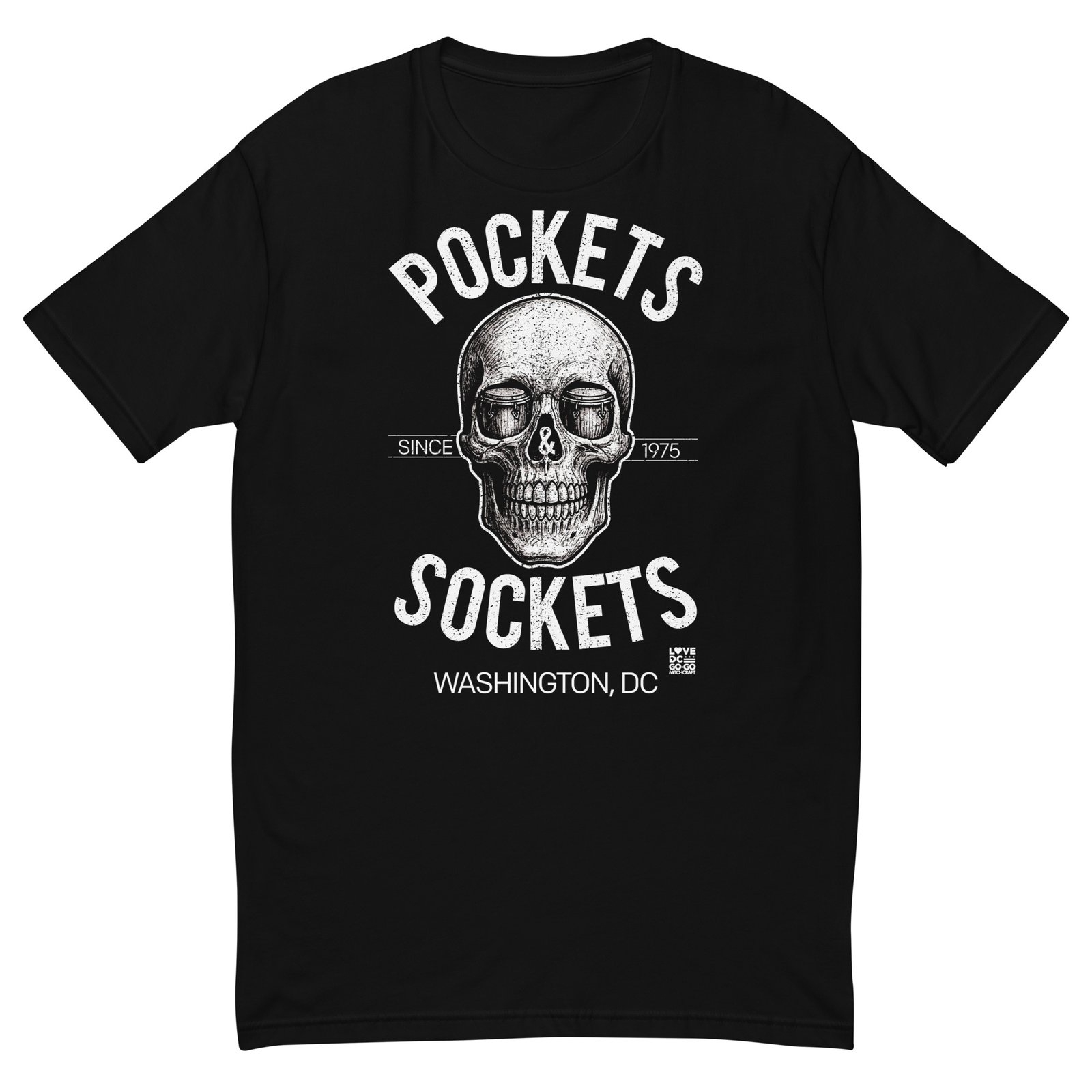 *POCKETS & SOCKETS "25 SKULL" Black T-shirt | CRANKROCK