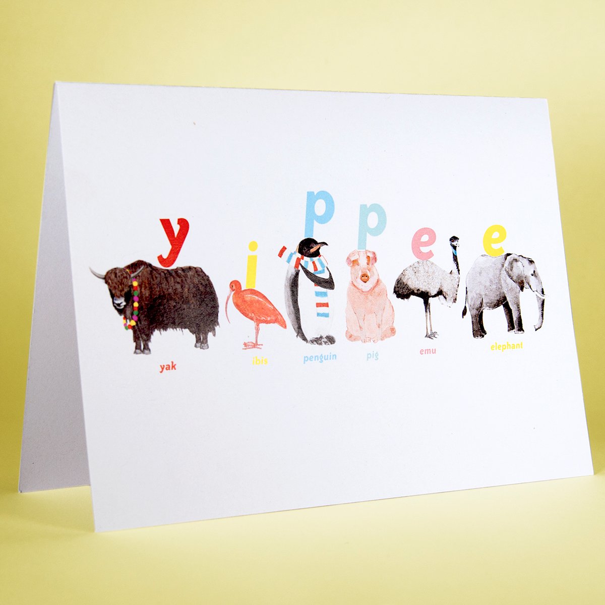 Yippee Animal Card | eïghtbear