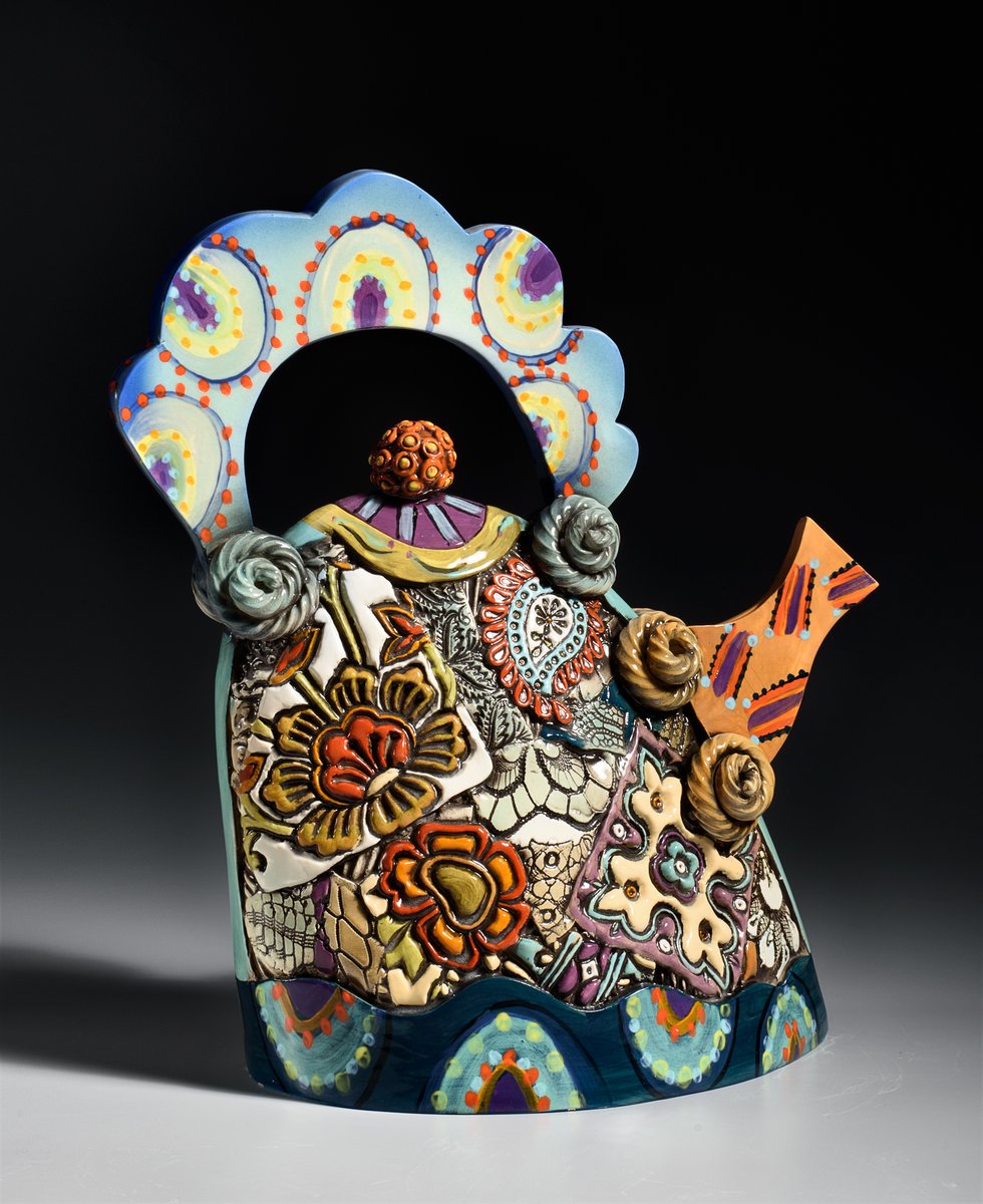 Extra Large Ceramic Teapot / Gail Markiewicz
