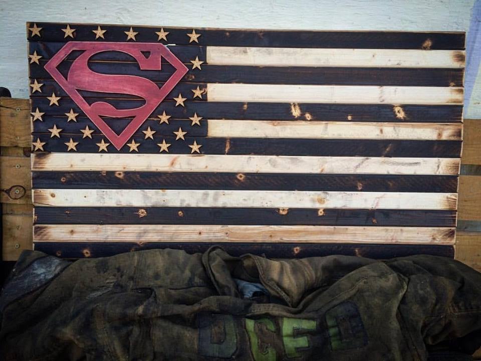 Medium Superman or any Special Cutout Flag | The WildFire Creations