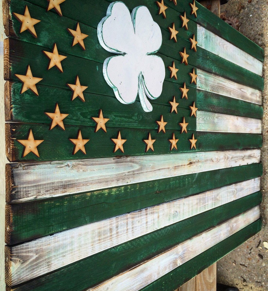 Large American Shamrock Flag | The WildFire Creations