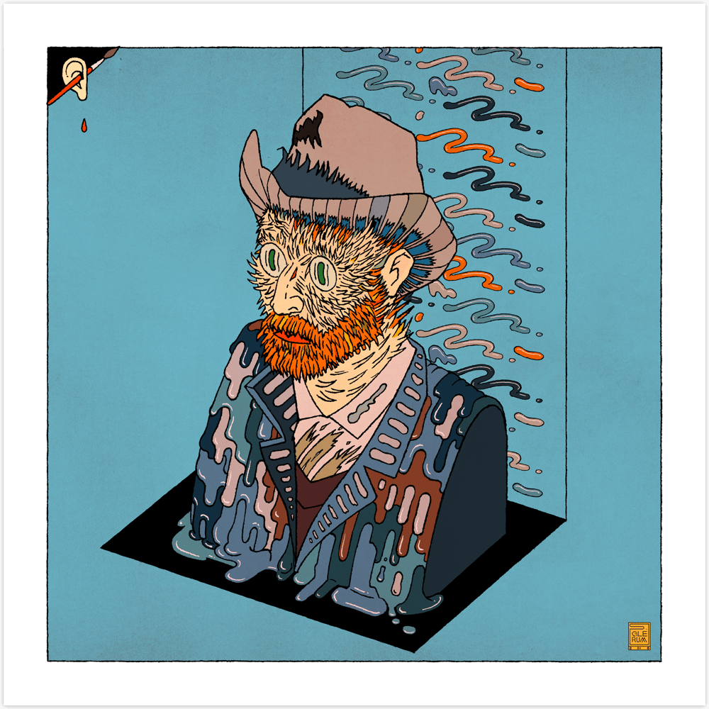 StefanGlerum — Go Vincent, Go Vincent, Go! (70x70cm)