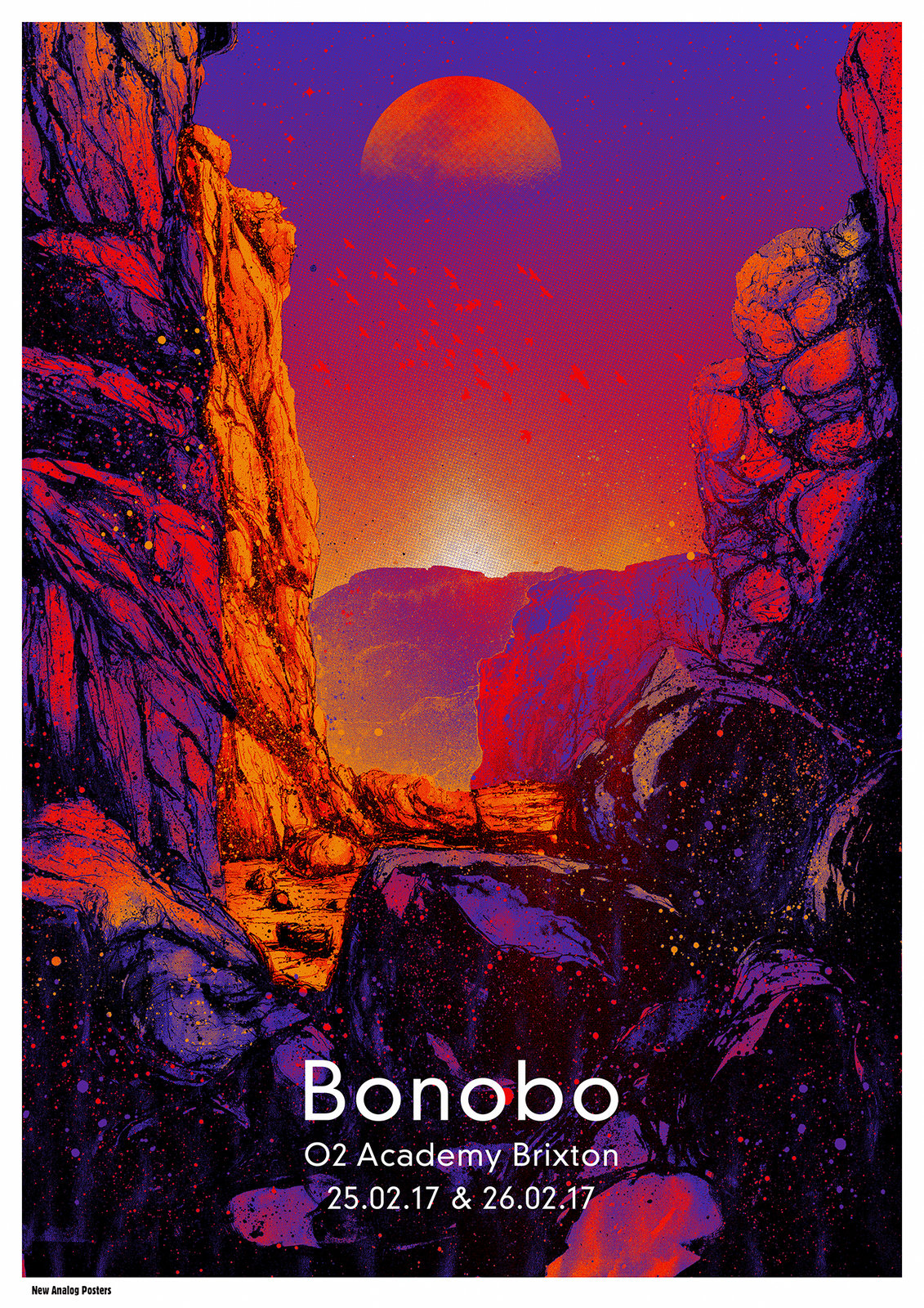Bonobo - Brixton Academy 2017 / New Analog Posters