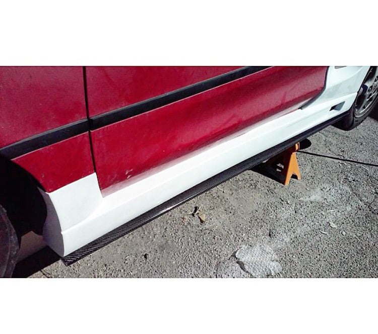 91-99 MR2 MK2 SW20 Side Skirt Splitters CARBON FIBER & FIBERGLASS ...