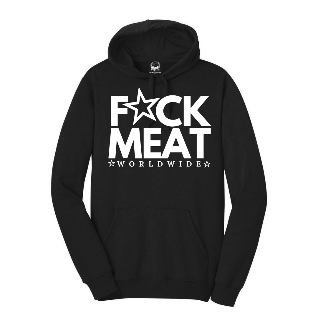 Mighty Vegan Apparel — "F*CK MEAT WORLDWIDE" PULL-OVER HOODIE