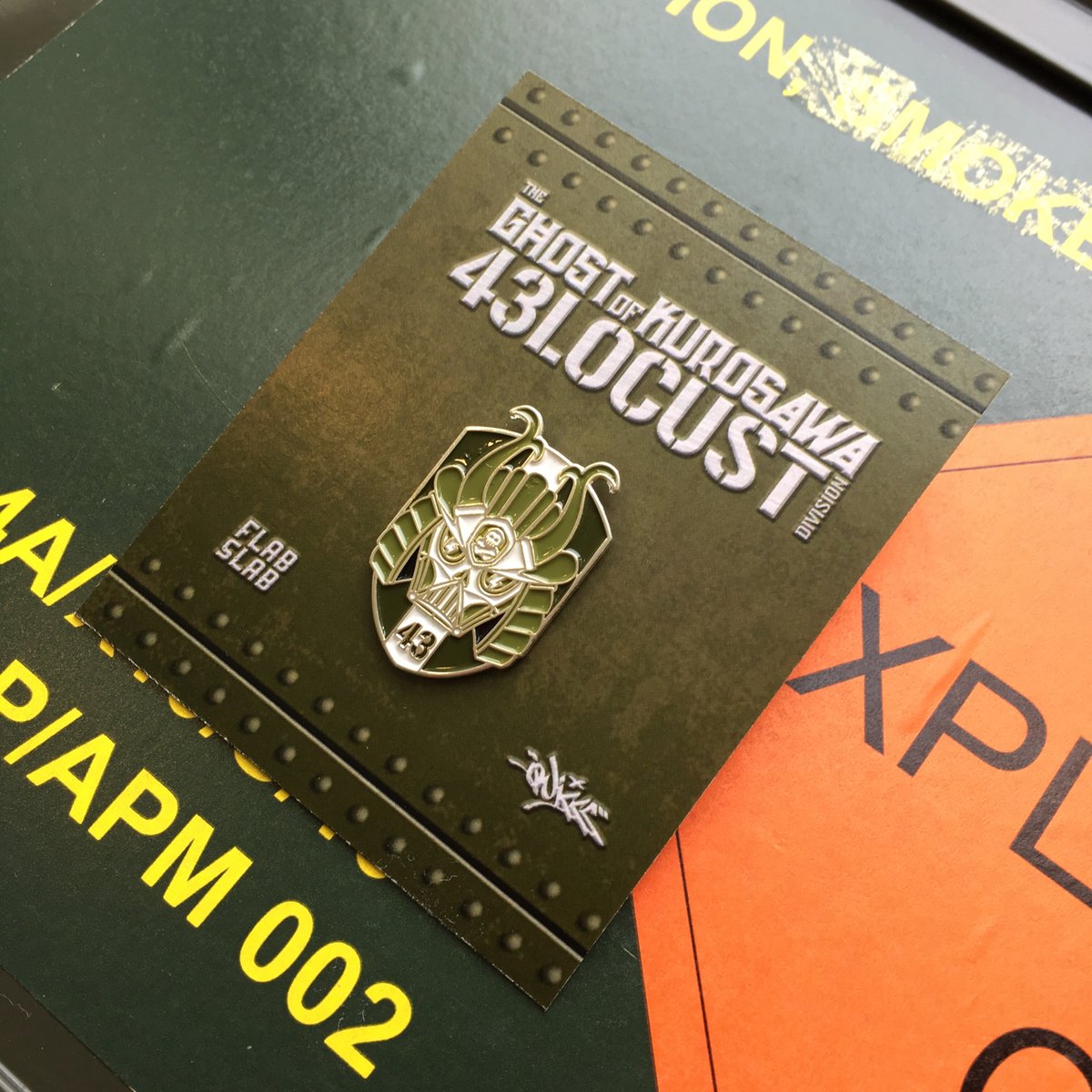 The Ghost of Kurosawa: The Locust enamel pin | FLABSLAB