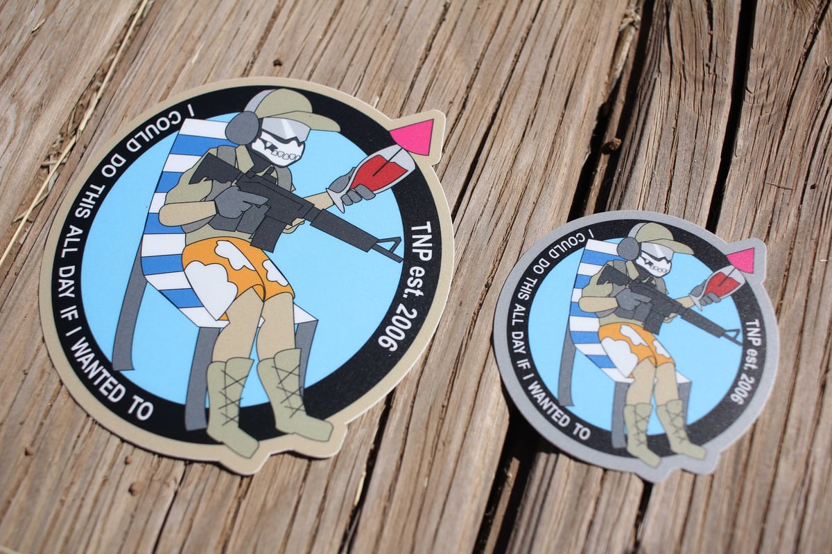 "I could do this all day" Stickers (Grey or Blue Background) | The ...