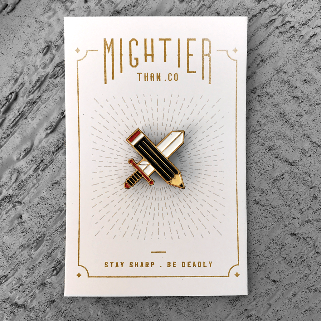 Excalibur Lapel Pin | Mightier Than Co