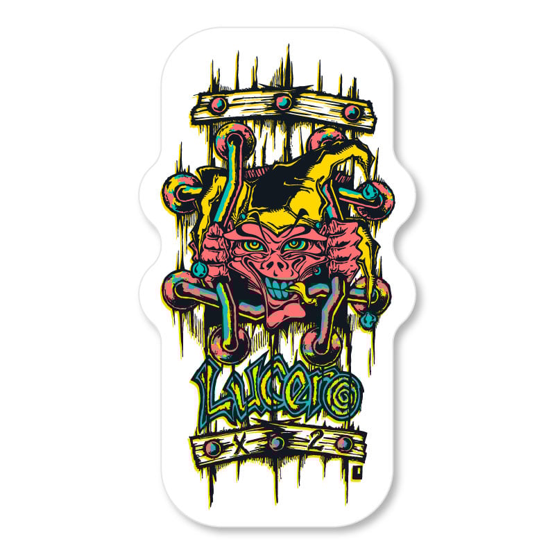 John Lucero "X2" Sticker Large | Black Label Skateboards