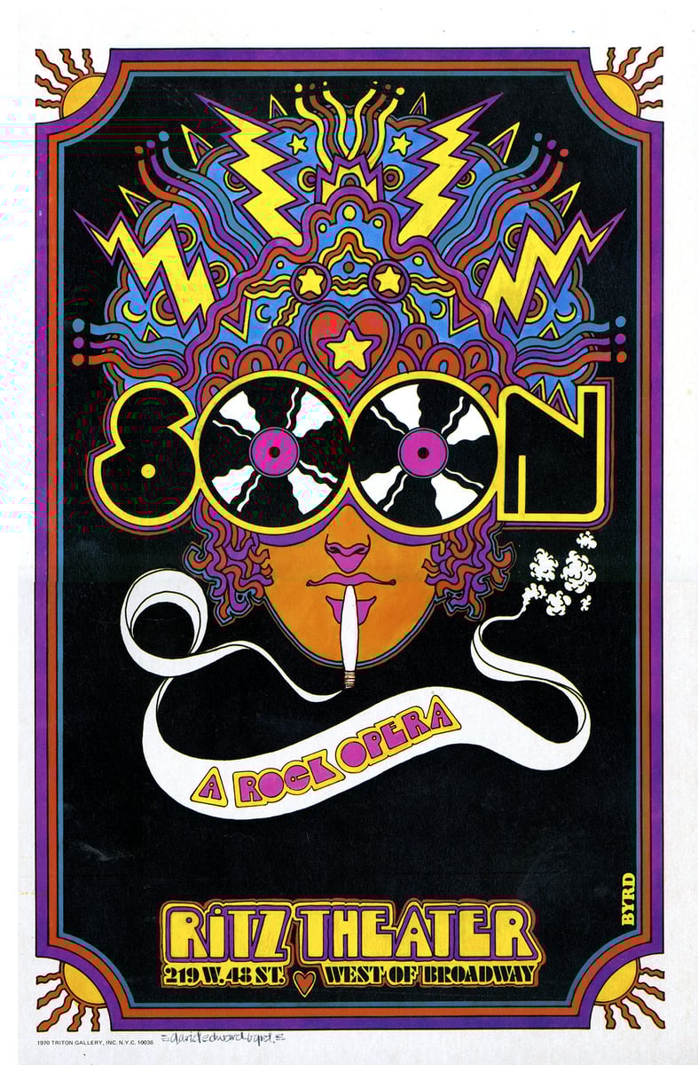 SOON: Off-Broadway Musical 1970 | davidedwardbyrdposters