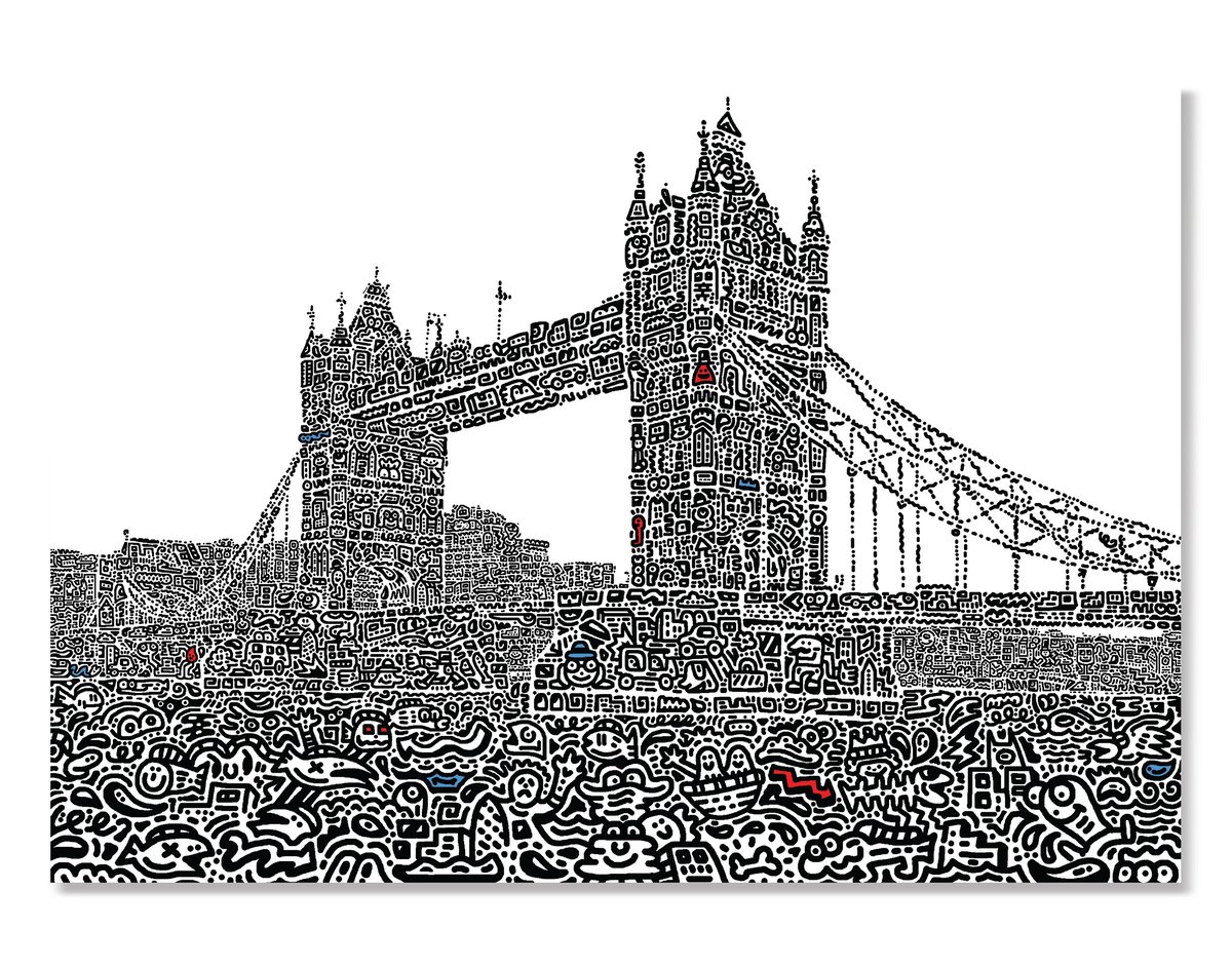 Tower Bridge Doodled | Mr Doodle