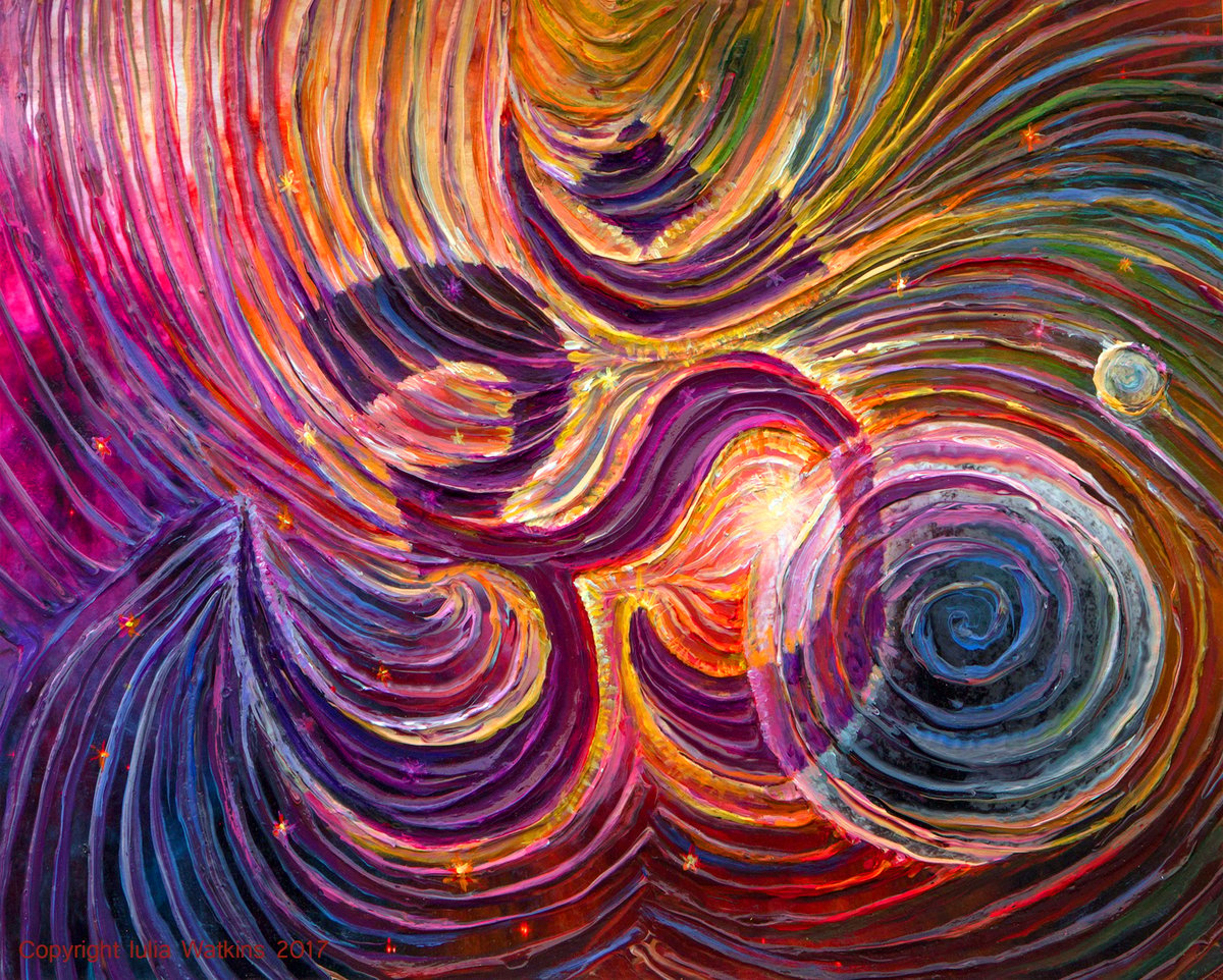 The Energy Art Store By Julia Watkins — Sacred Om Energy Painting ...
