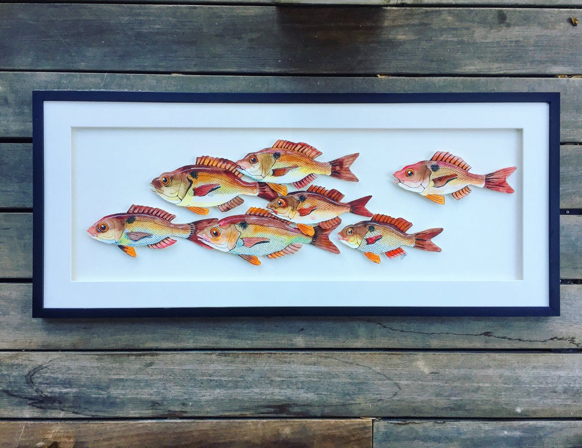 "Red School" Framed Art | Jess DeMarco Art