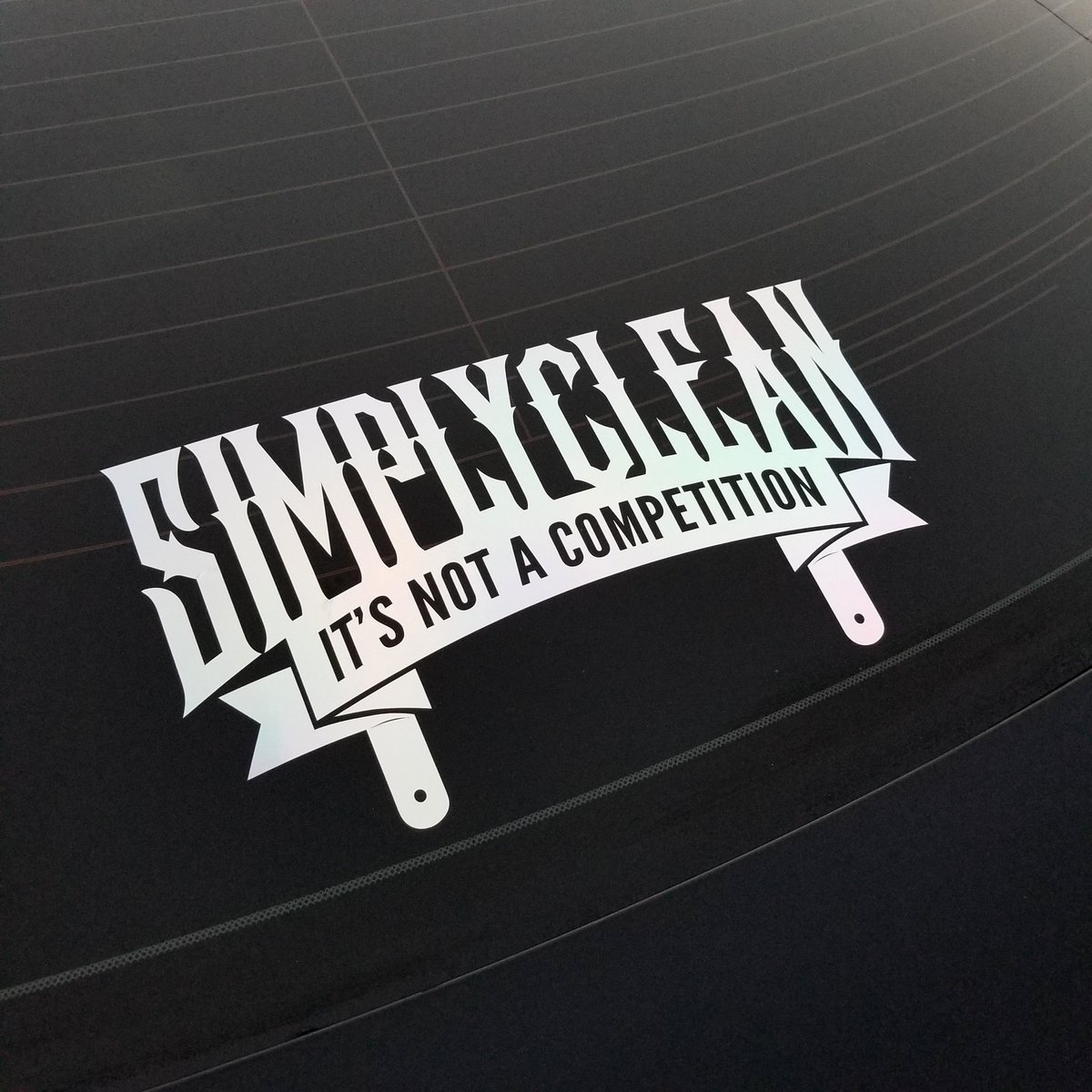 Simply Clean Rear Window Decal | Simply Clean