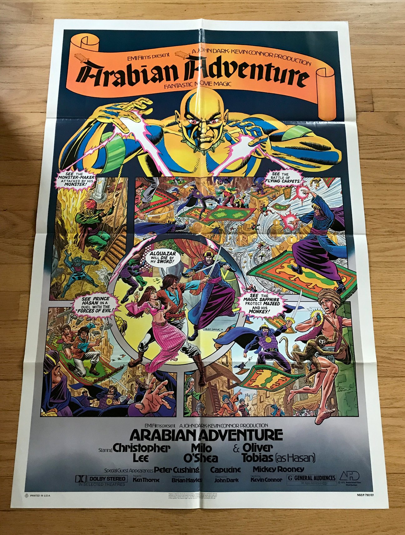 1979 ARABIAN ADVENTURE Original U.S. One Sheet Movie Poster | Time Warp ...