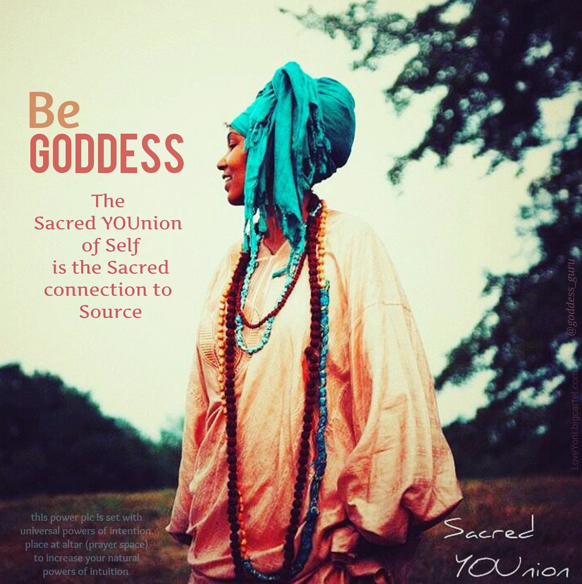Goddess Affirmation Power Pic | Love Yoni
