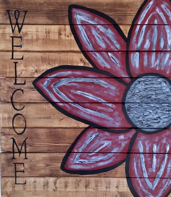 Welcome Pallet Sign | Timber & Twine Designs