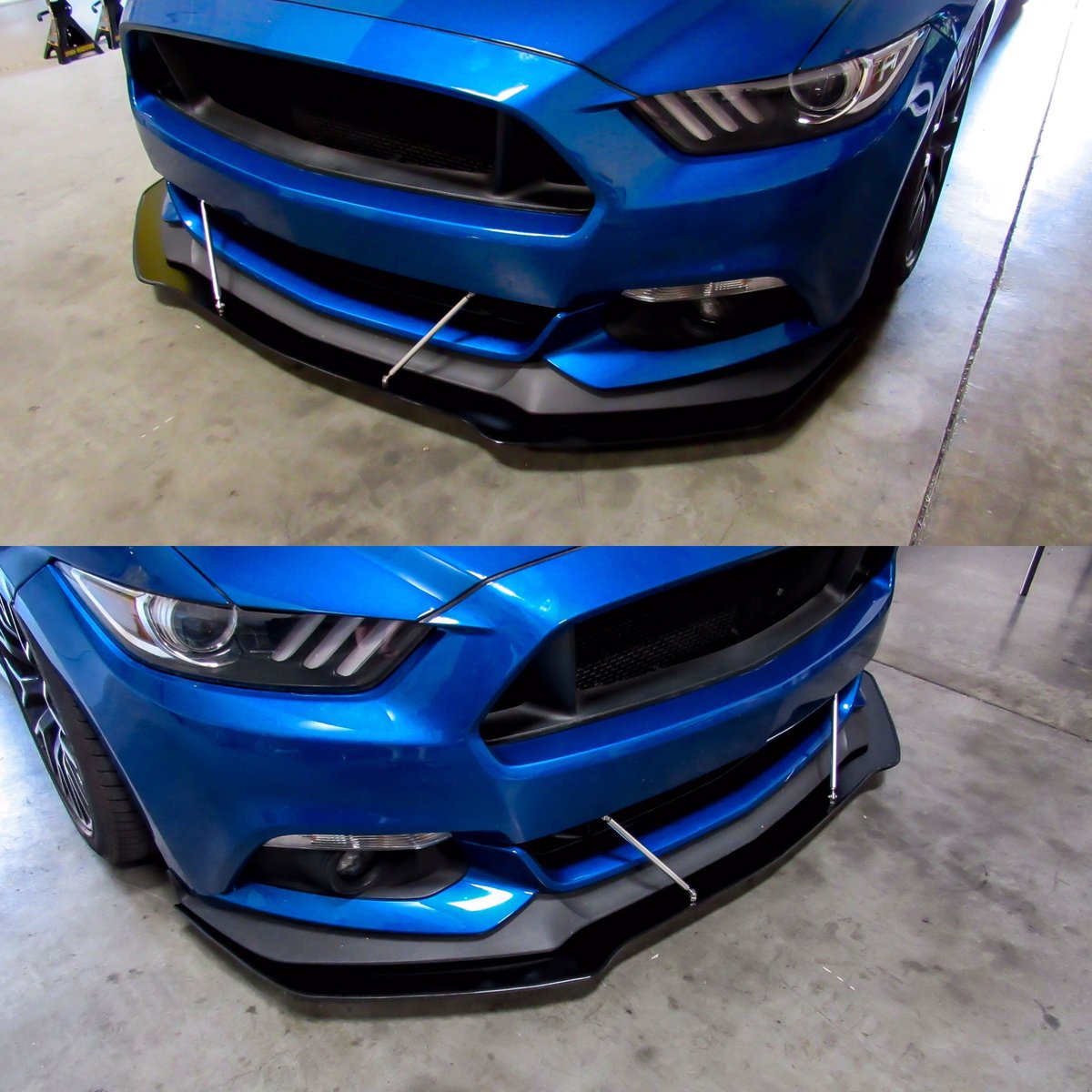 DownForceSolutions — 15'-17' Ford Mustang Front Splitter