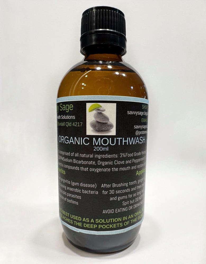 200ml Organic Mouth Wash | Savvy Sage