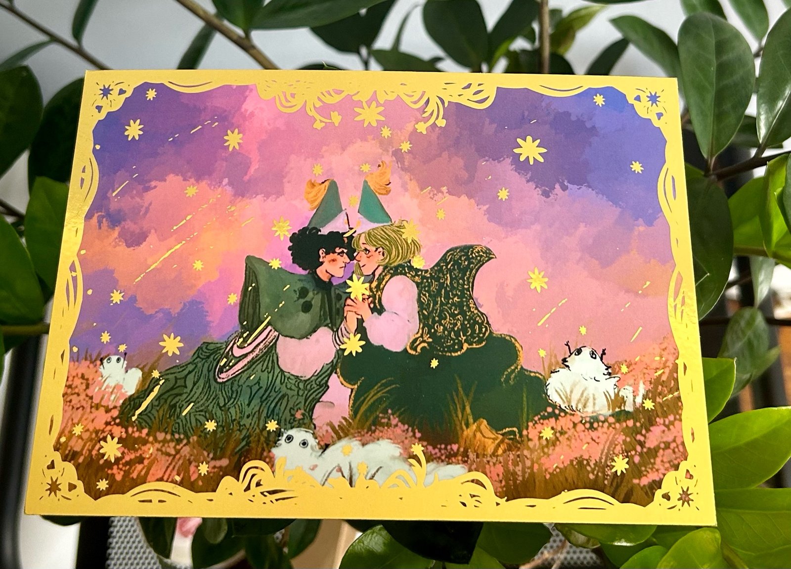 Witch Hat Atelier Agott and Coco Gold Foil Print | michiums