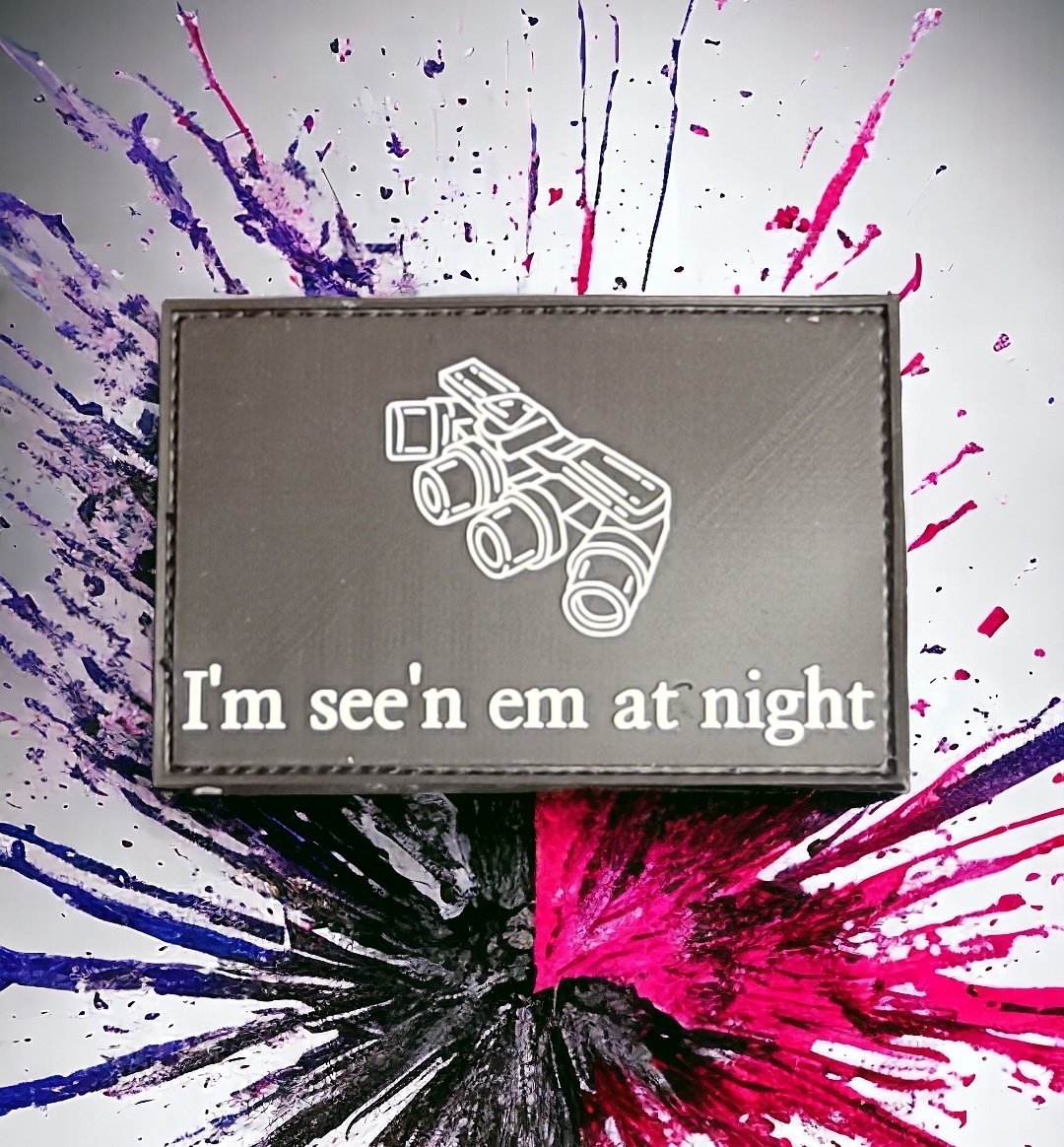 See'n em at night glow in the dark Patch | Gun Slaps