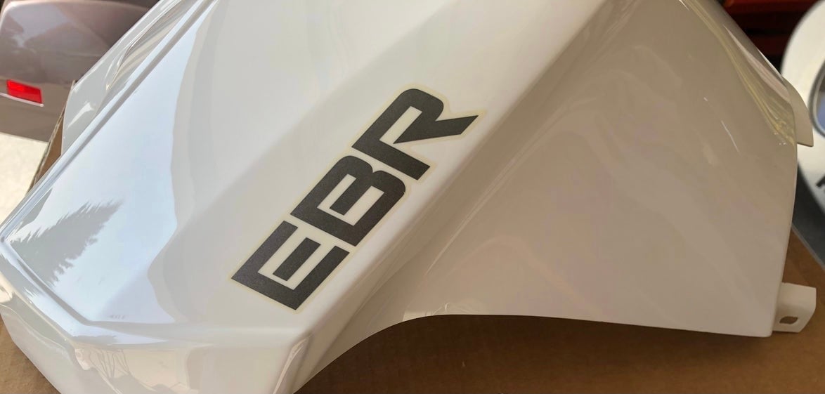 EBR Airbox Cover- Frostbite White. M1222.1B9MEC | Aagaard Moto Foundry