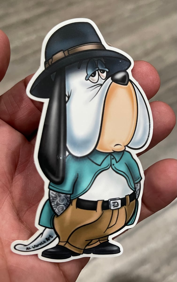 Droopy sticker / Al Varela Art