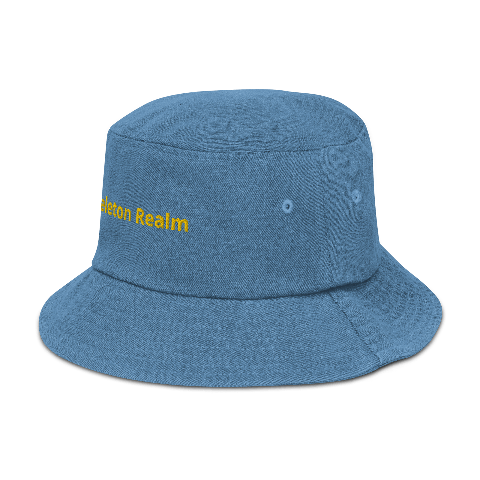 Official Skeleton Realm Denim Bucket Hat | Skeleton Realm