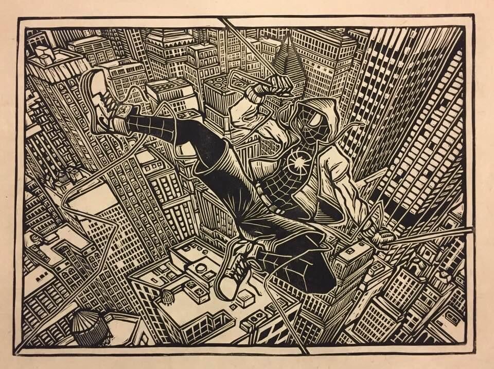 Spider-Man Block Print | Brian Reedy