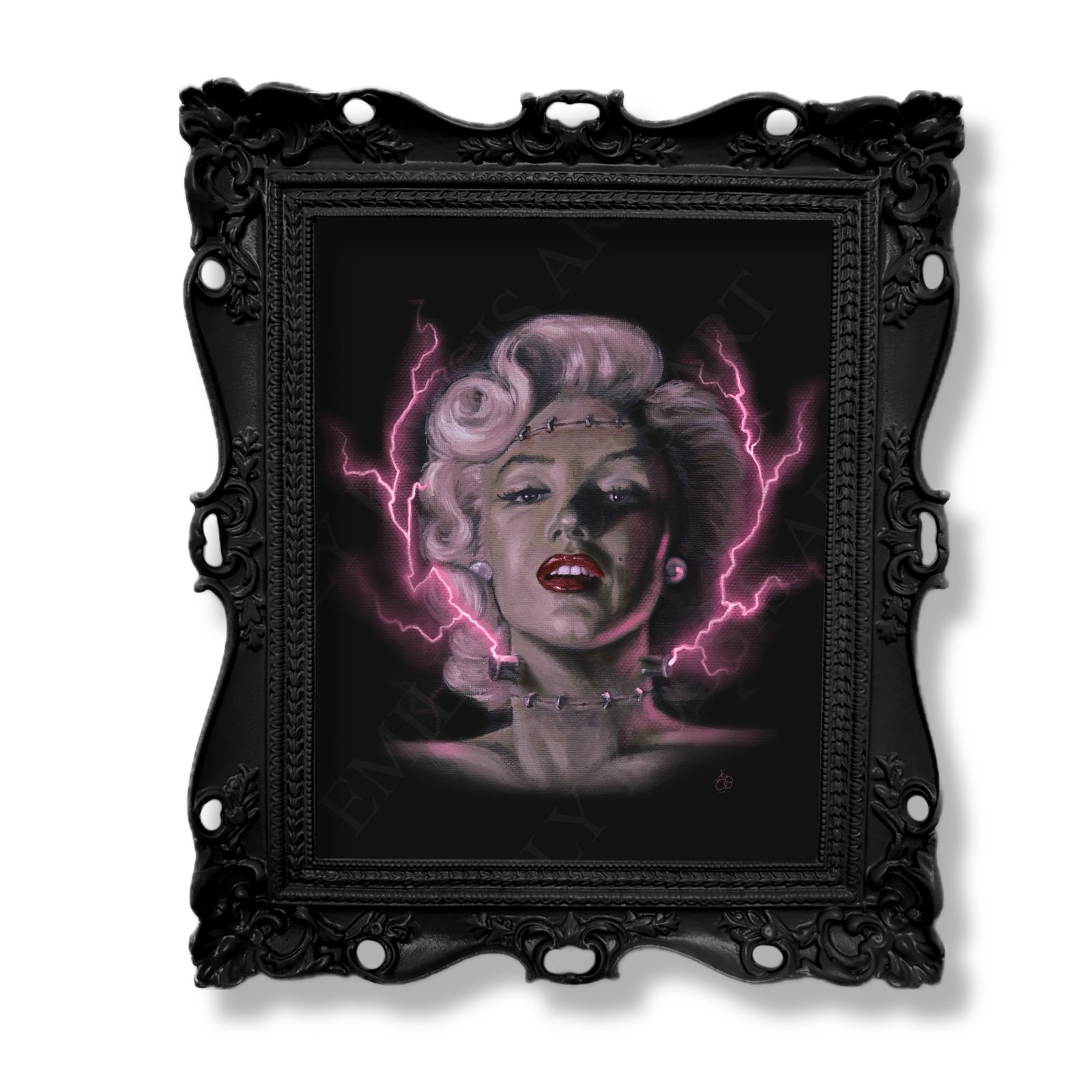 Original Painting Print // 'Franken Marilyn Monroe' In Acrylic | Emily ...