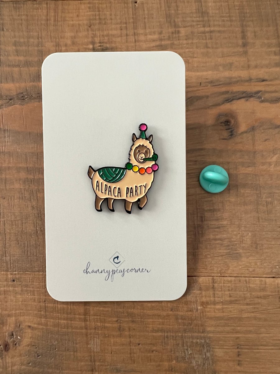 Alpaca Party Enamel Pin | Channypeascorner
