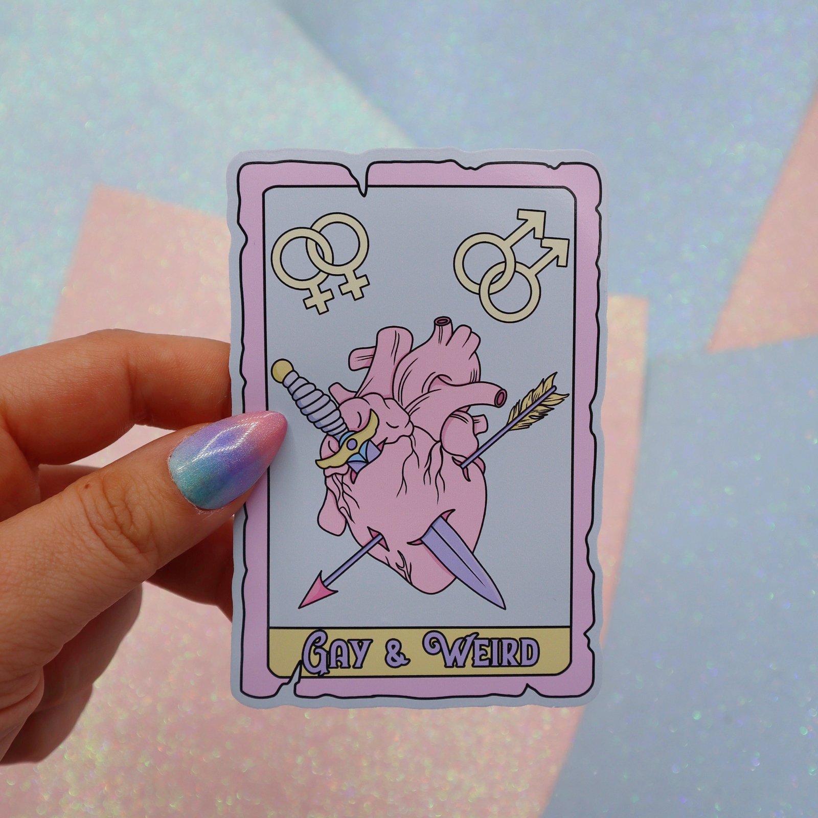 Gay And Weird Large Vinyl Sticker | Abprallen