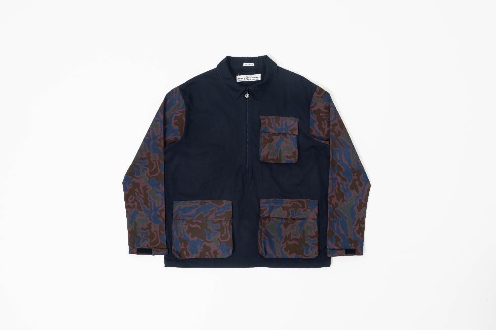 Zip Through Heavy Drill Cotton Overshirt. | Bepo