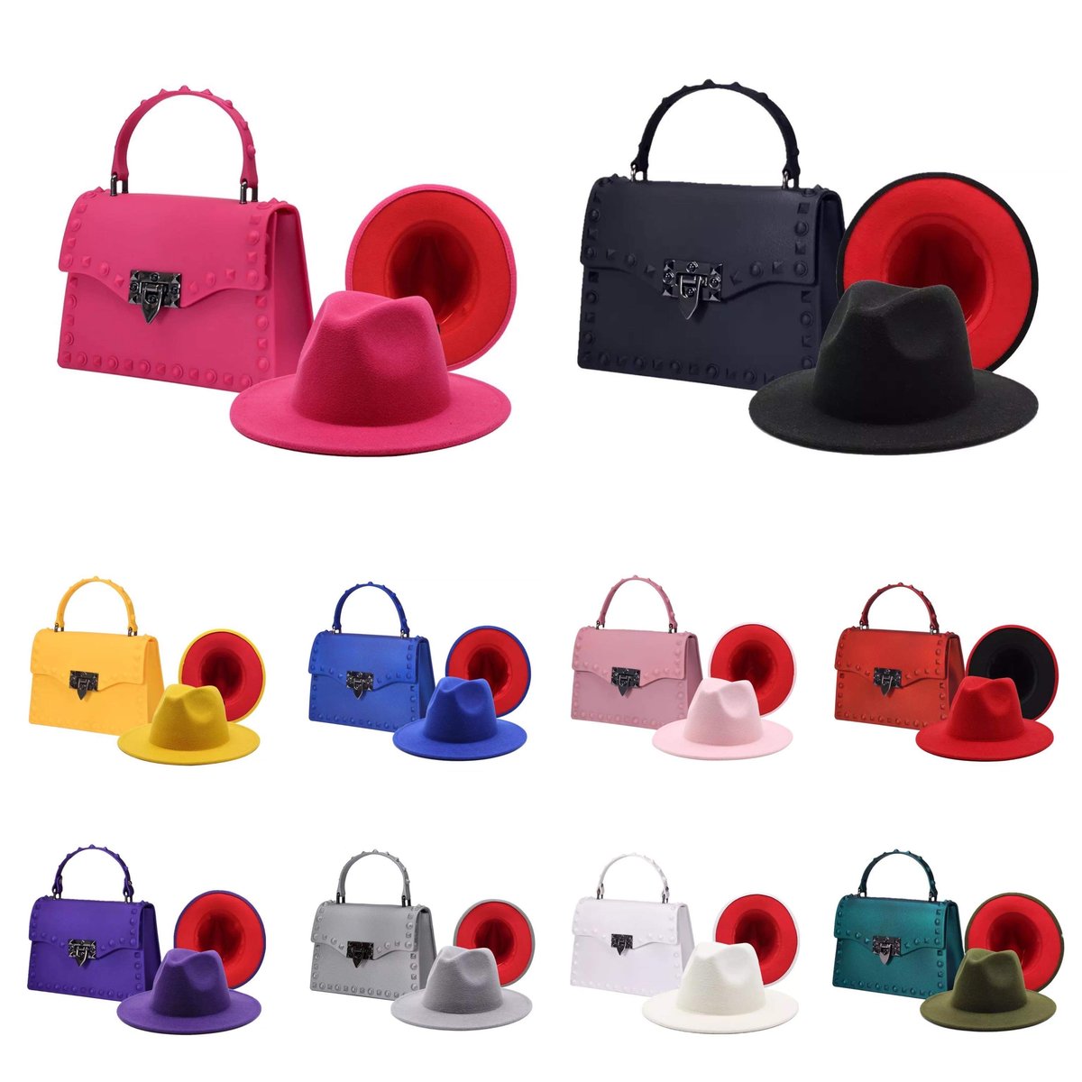 Fedora Hat & Handbag Set | HipHair