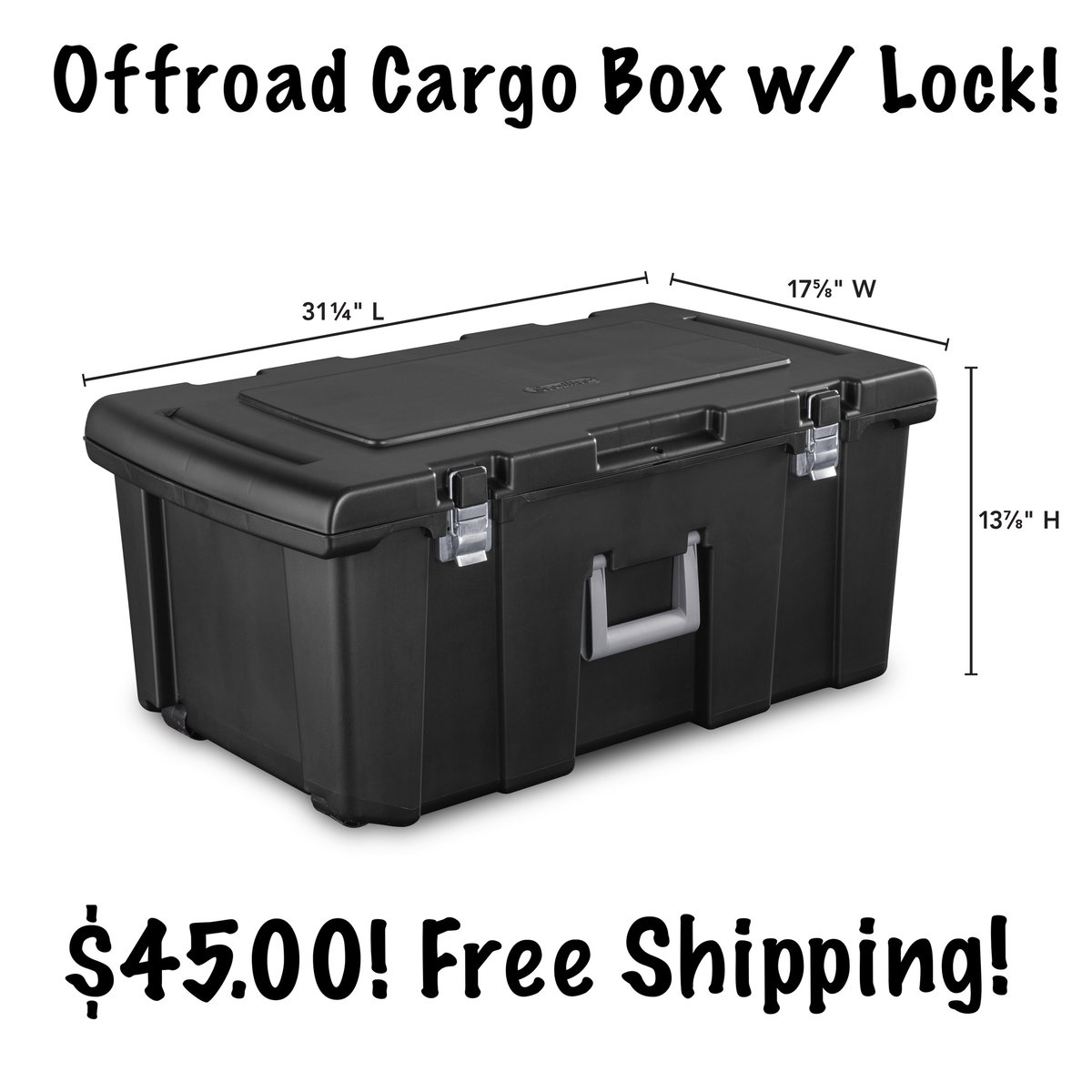 Offroad Cargo Box w/ Lock | Offroad Empire
