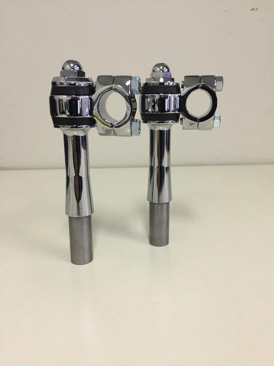 4" Flanders style Risers for VL RL JD front ends | The Wretched Hive