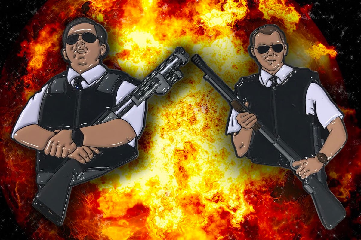Hot Fuzz Pin Set / El Jefe Brand