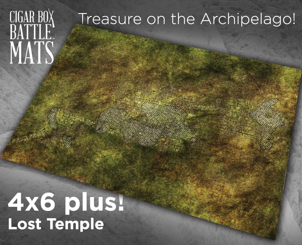 Lost Temple -- 4'x6' plus -- #500 / Cigar Box Battle Store
