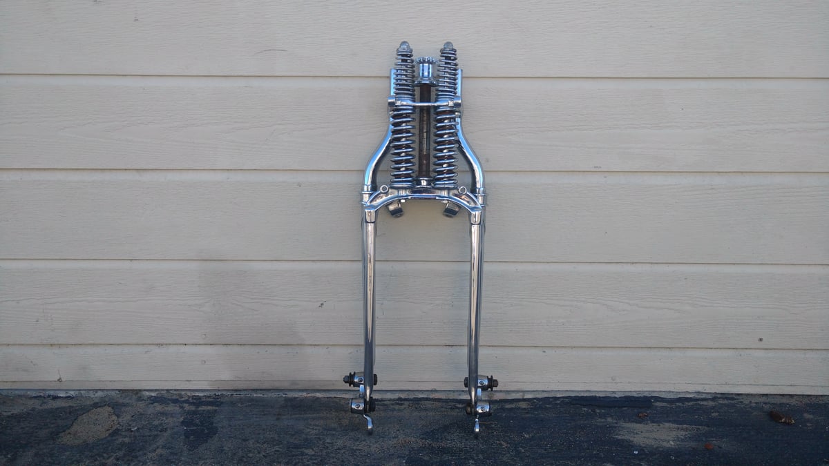 Vintage Harley-Davidson 1945 Springer Chrome Front-end | Capt Scott's Vintage Harley-Davidson 1945 Springer Chrome Front-end | Capt Scott's