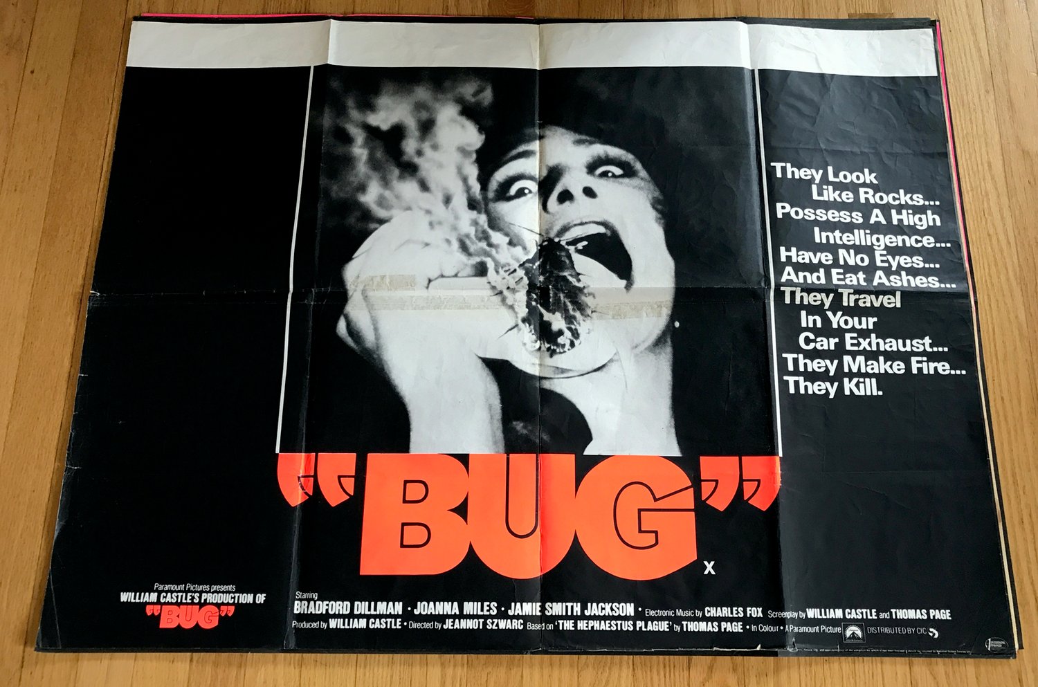 1975 BUG Original British Quad Movie Poster | Time Warp Collectibles