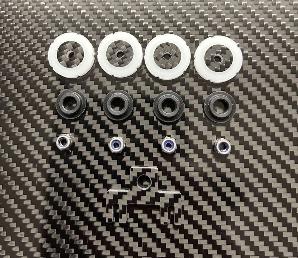 MCD upgraded shock piston and guide set blanks | BoneHead-RC