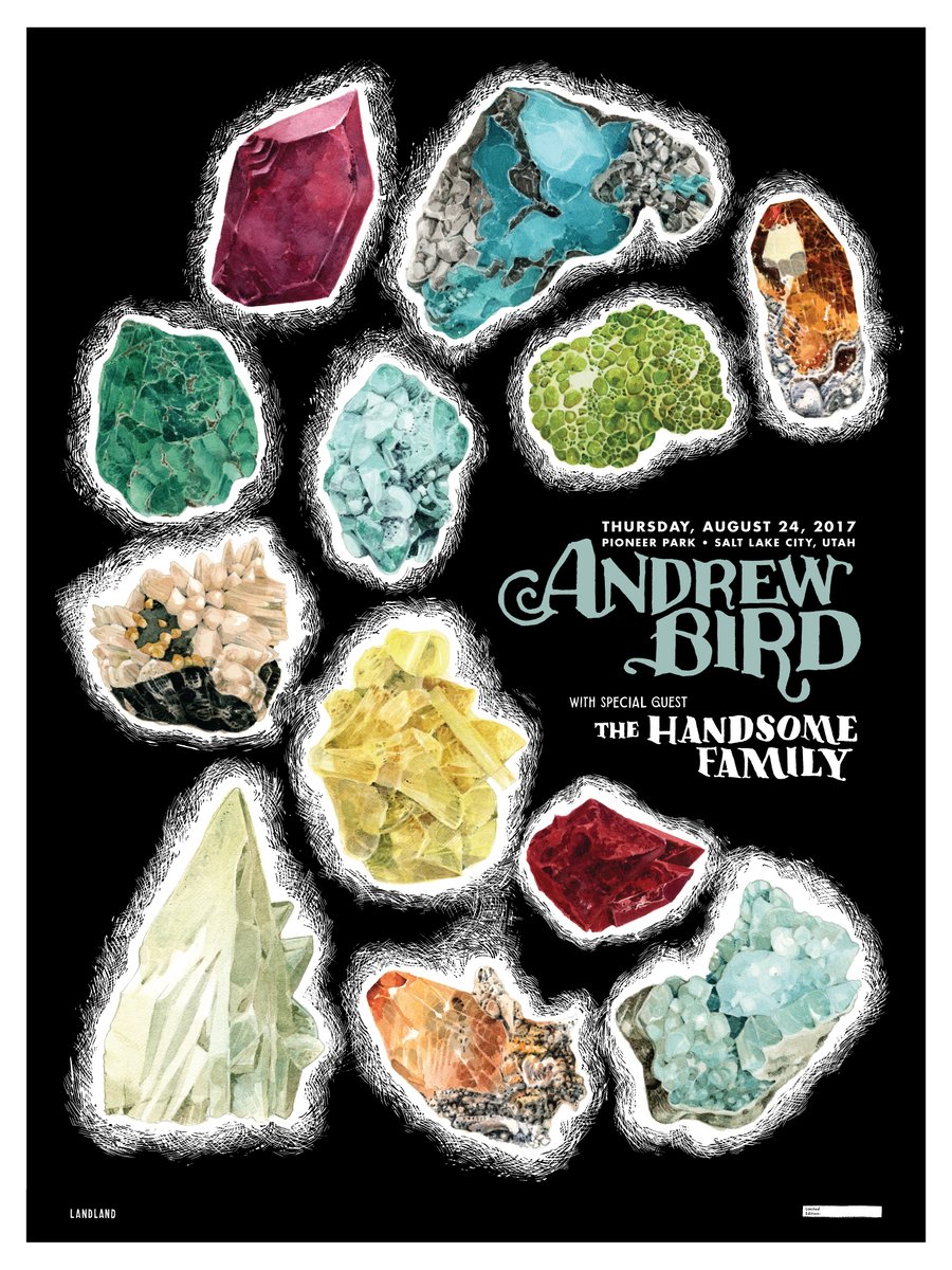 LAST COPIES: Andrew Bird (Salt Lake City) • Limited Edition Official ...