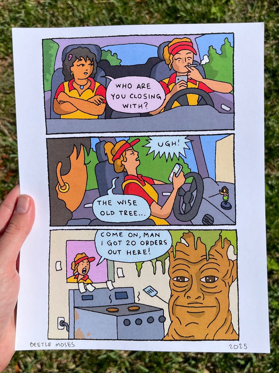 Wise Old Tree Signed Print | Beetle Moses