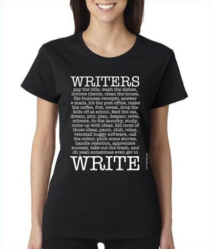 Writers Write shirt | Dork Storm Press