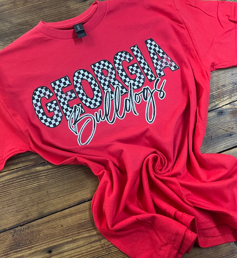 Georgia Checkered T-Shirt | Athens Street Market