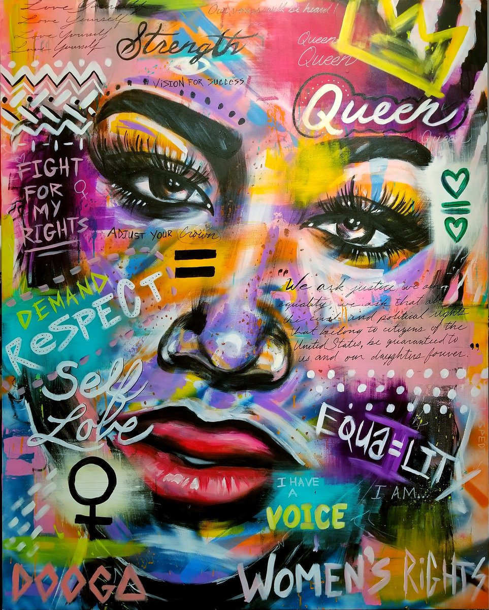 I Have A Voice - Canvas Print | DOOGA ART LLC