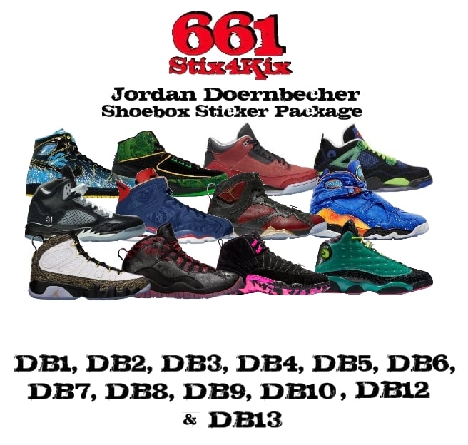 Air Jordan DB Shoebox Sticker Package / 661Stix4Kix