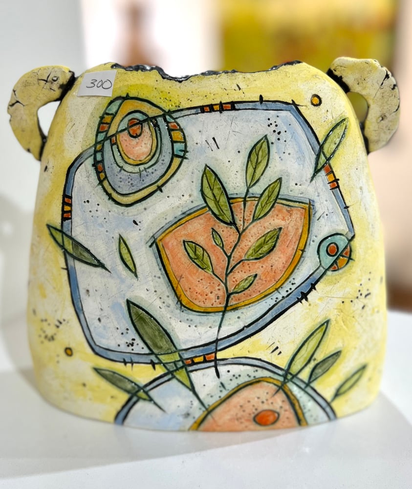 Leaves Vessel- Cynthia Marks | Higher Art Gallery online