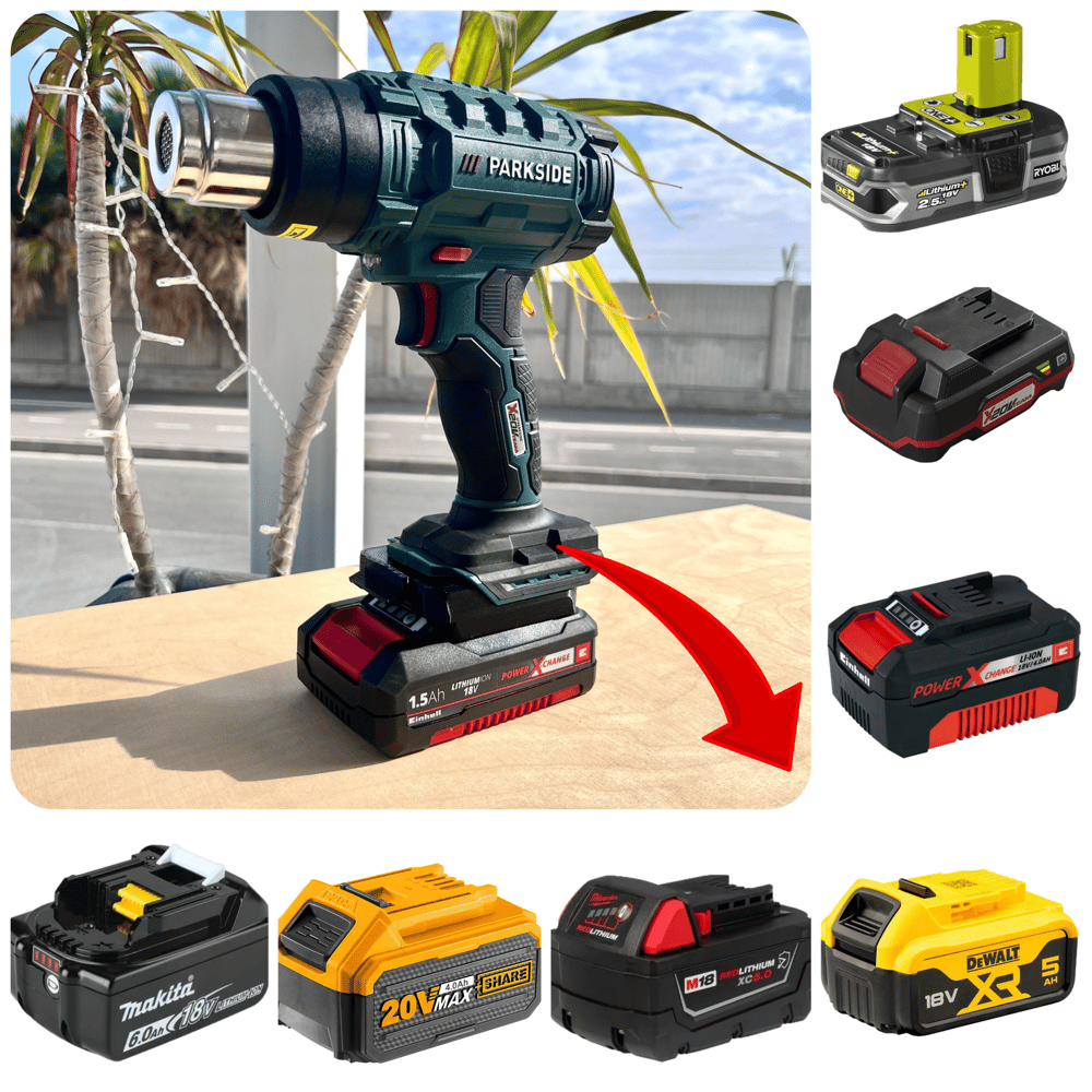 Parkside LIDL Adapter To Einhell Power X 18v Battery | mariomaker