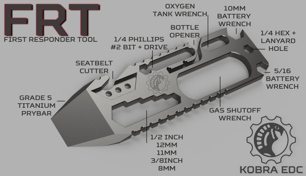The FRT - First Responder Tool *PRE-ORDER* | Kobra EDC Tools